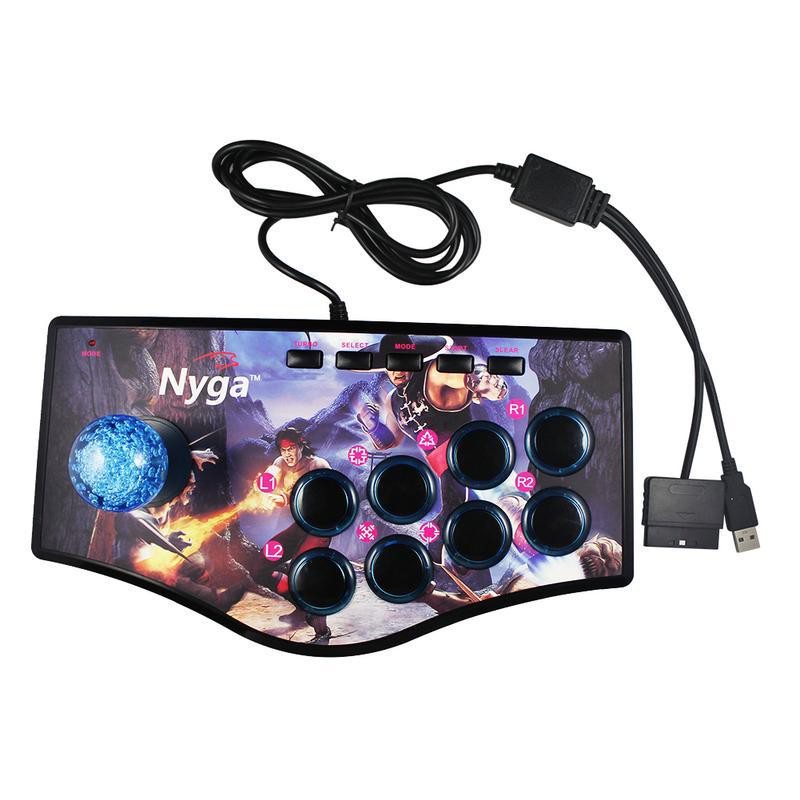 Nygacn Game Arcade Controller Usb Rocker Joystick Gamepad Fighting Stick For Ps3 Pc Forandroid