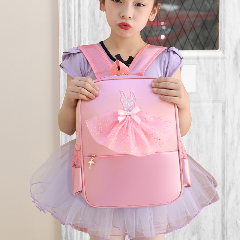 New Children's Shoulder Dance Backpack Ballet Schoolbag Girl Princess ...