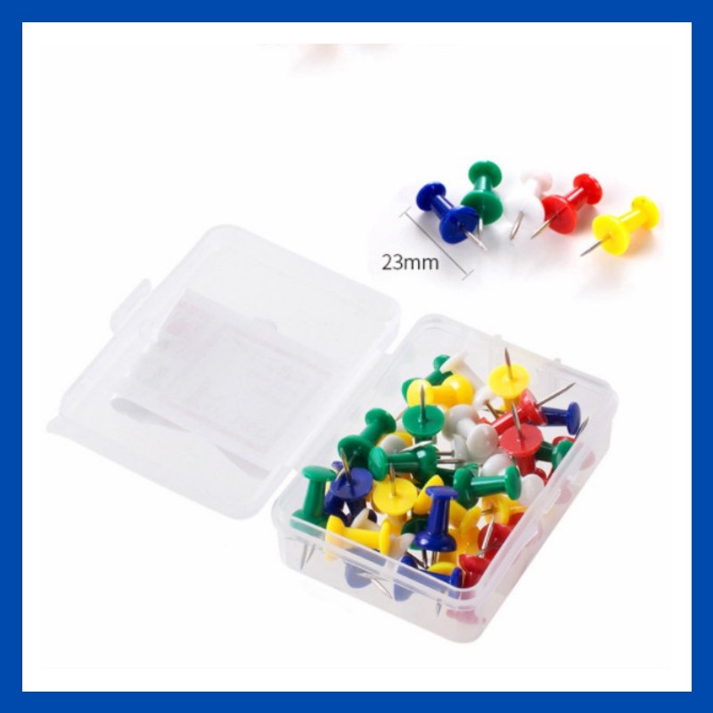Push Pin | 50s | 100s | School & Office Supplies | COD | Shopee Philippines