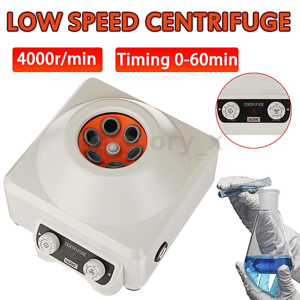 4000rpm Lower-speed Desktop Laboratory Centrifugal Machine Electric Lab ...
