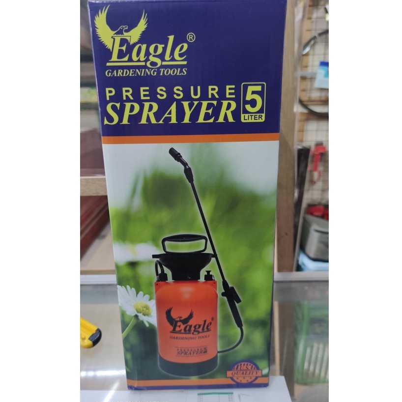 Eagle 5 Liter Pressure Sprayer (No Battery Needed , Manual Pump Only ...
