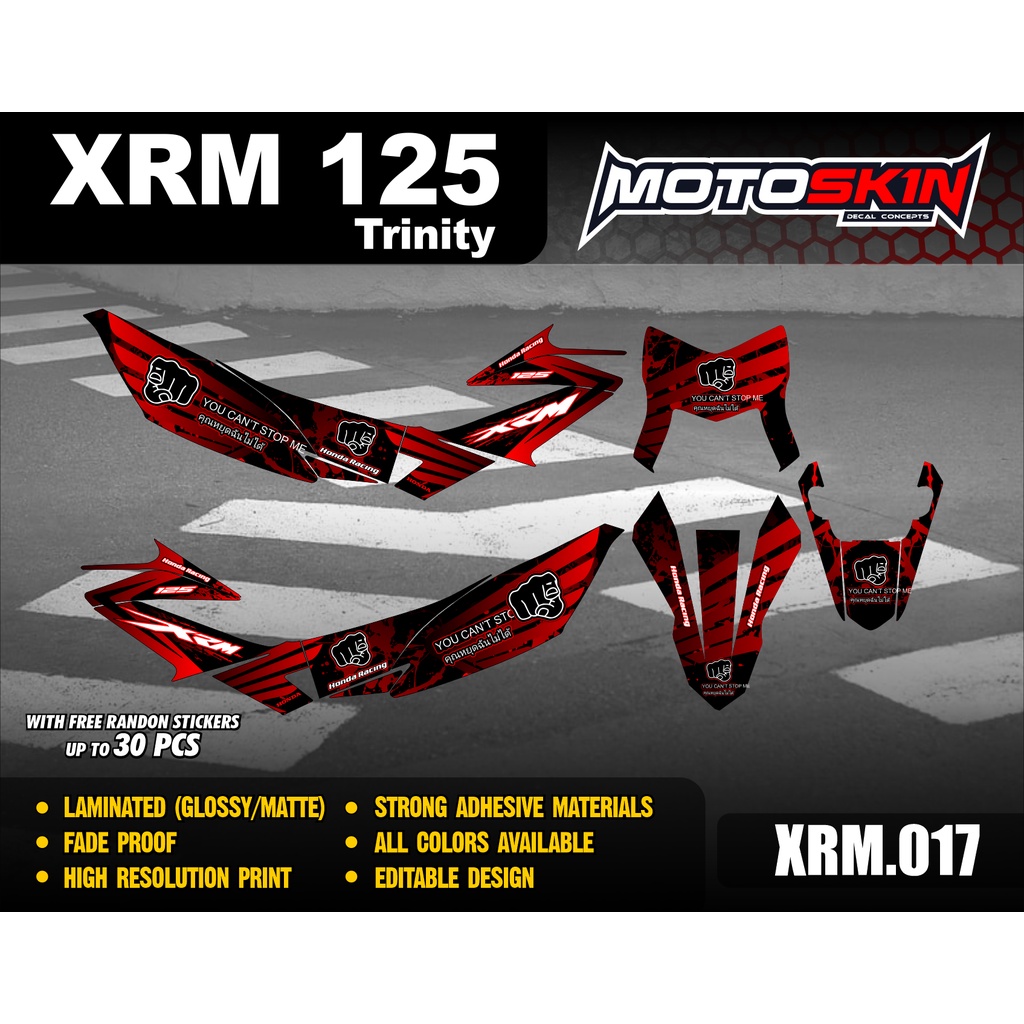 Honda XRM 125 Trinity Full Decals Limited Edition | Shopee Philippines