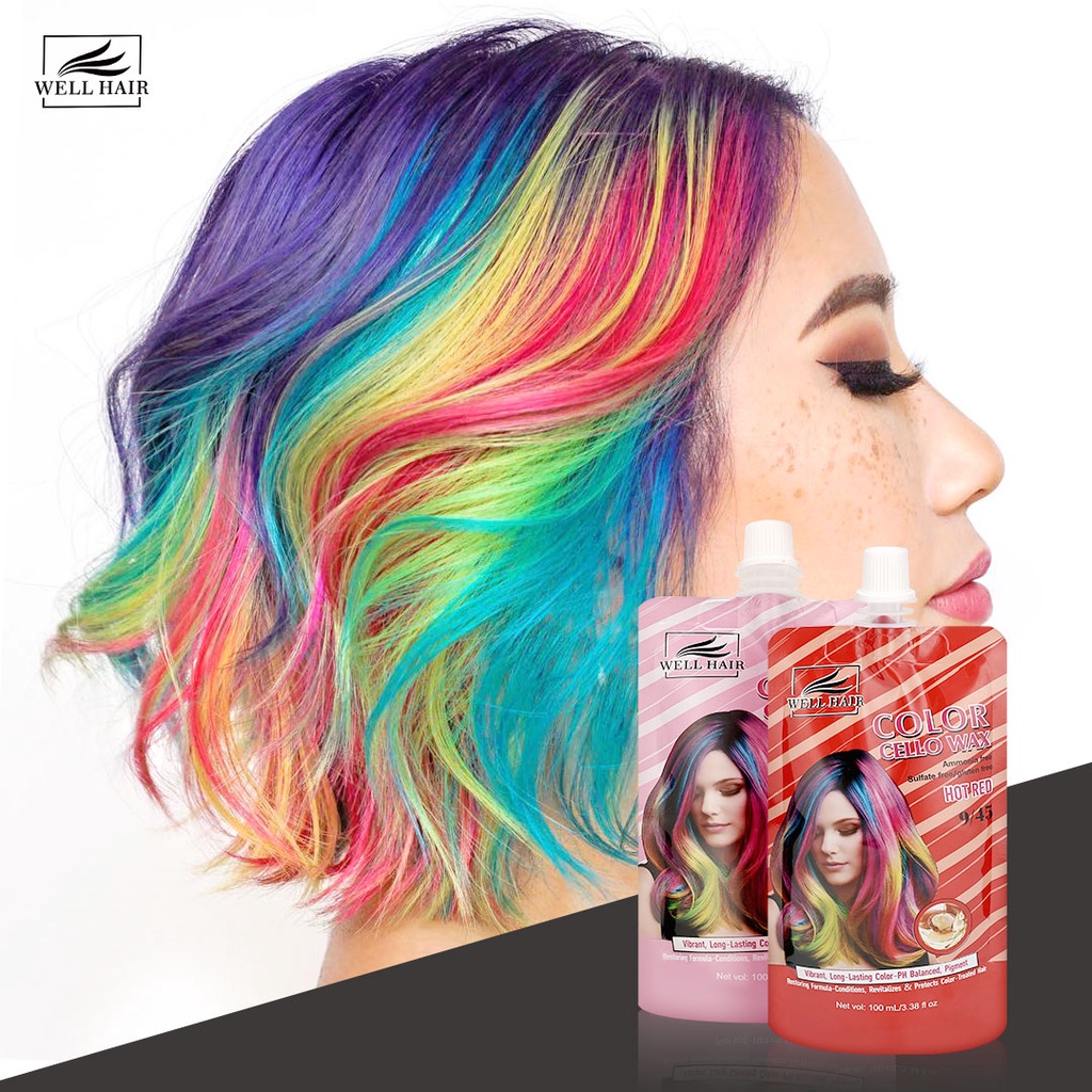 Hair Color Dye Shampoo Conditioner 2 in 1 Color Dye Conditioner Milk ...
