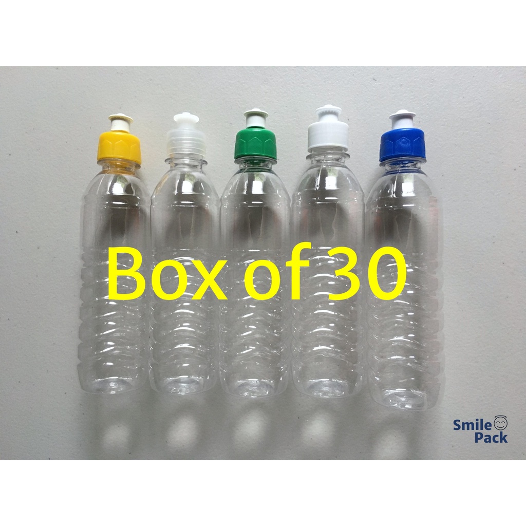 350ml PET Plastic Bottle with STICKER 350 ml - BOX of 30 pcs. with ...