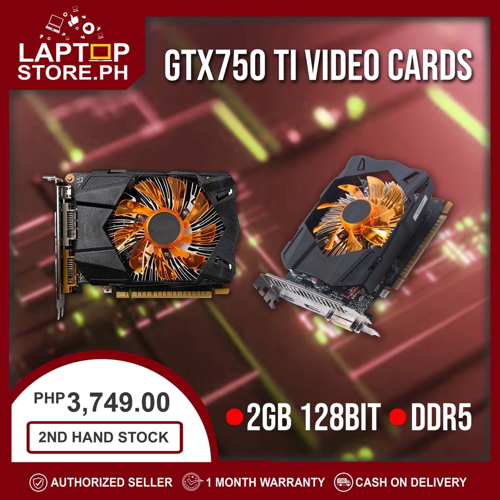 Video Card GT 750TI 2GB 128bit DDR5 | Shopee Philippines