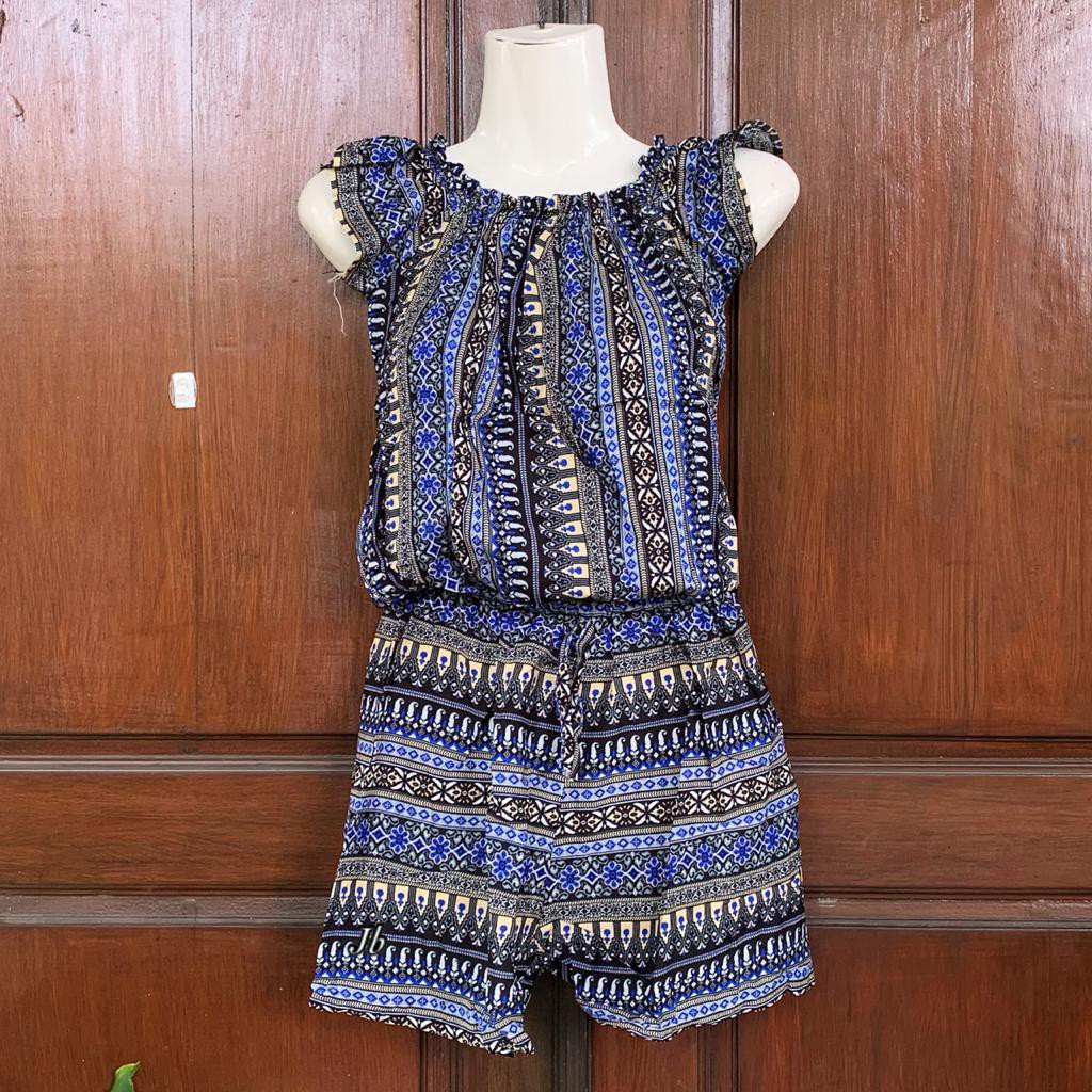 Jb - Ethnic Short JUMSUIT (Select MOTIF) | Shopee Philippines