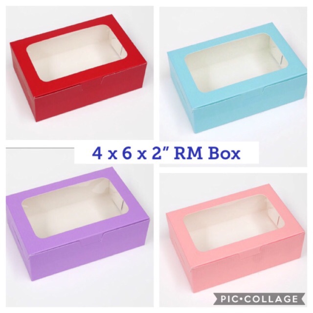 4x6x2” RM Pastry Box (20 pcs per pack) | Shopee Philippines