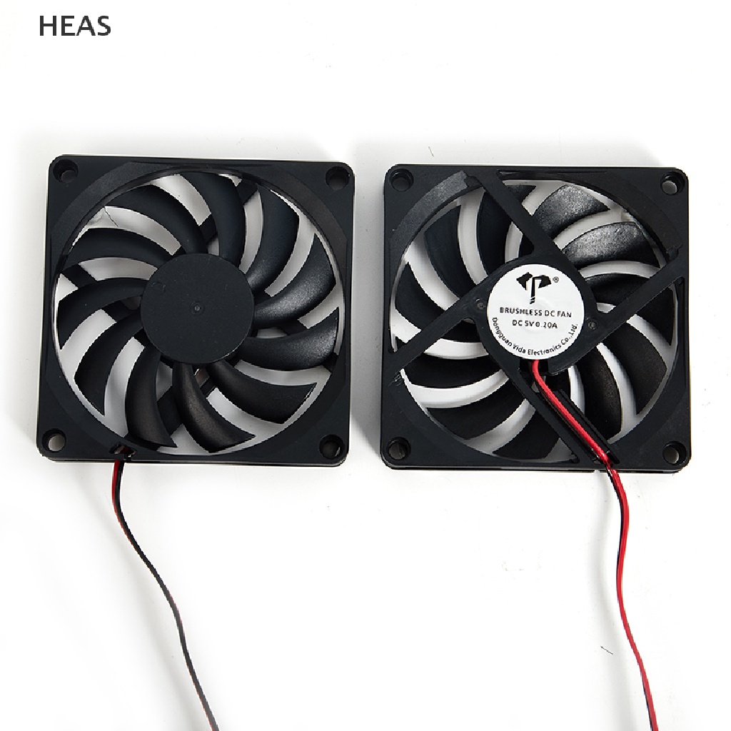 he Brushless Cooling Fan 8010 Cooling Fan 5V 12V 24V 2 Pin 80x80x10mm Heatsink id | Shopee ...