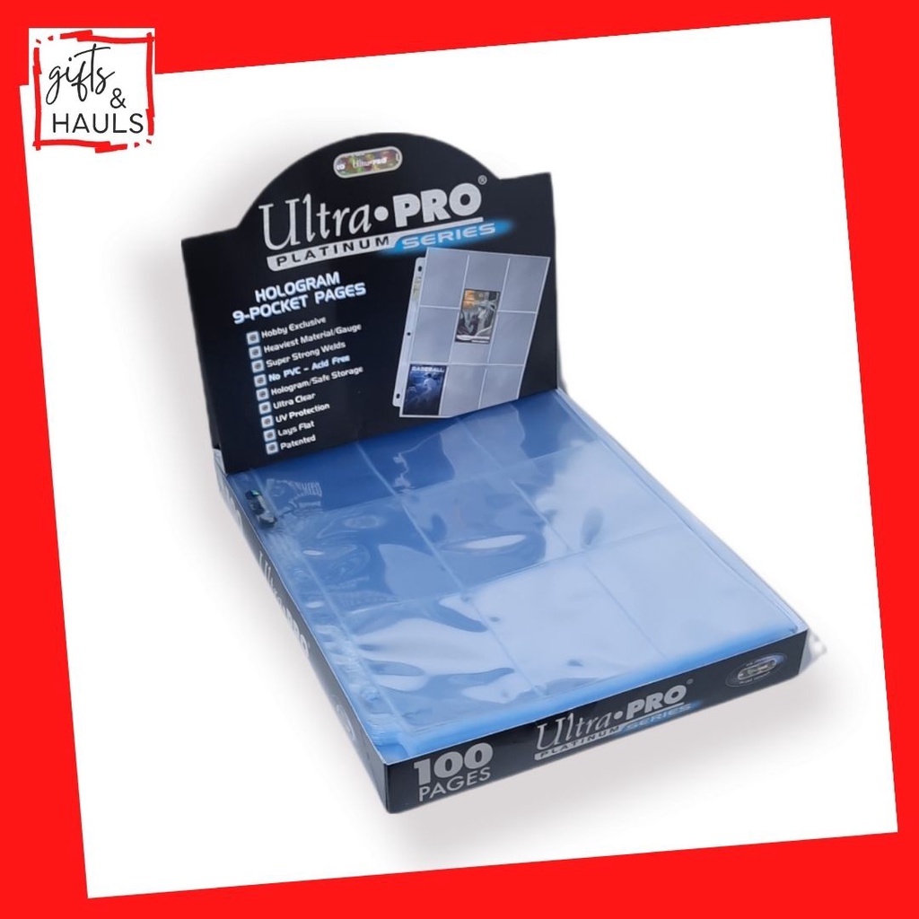 UltraPro 9-Pocket Binder Page for Standard Size Cards/ Trading Cards ...