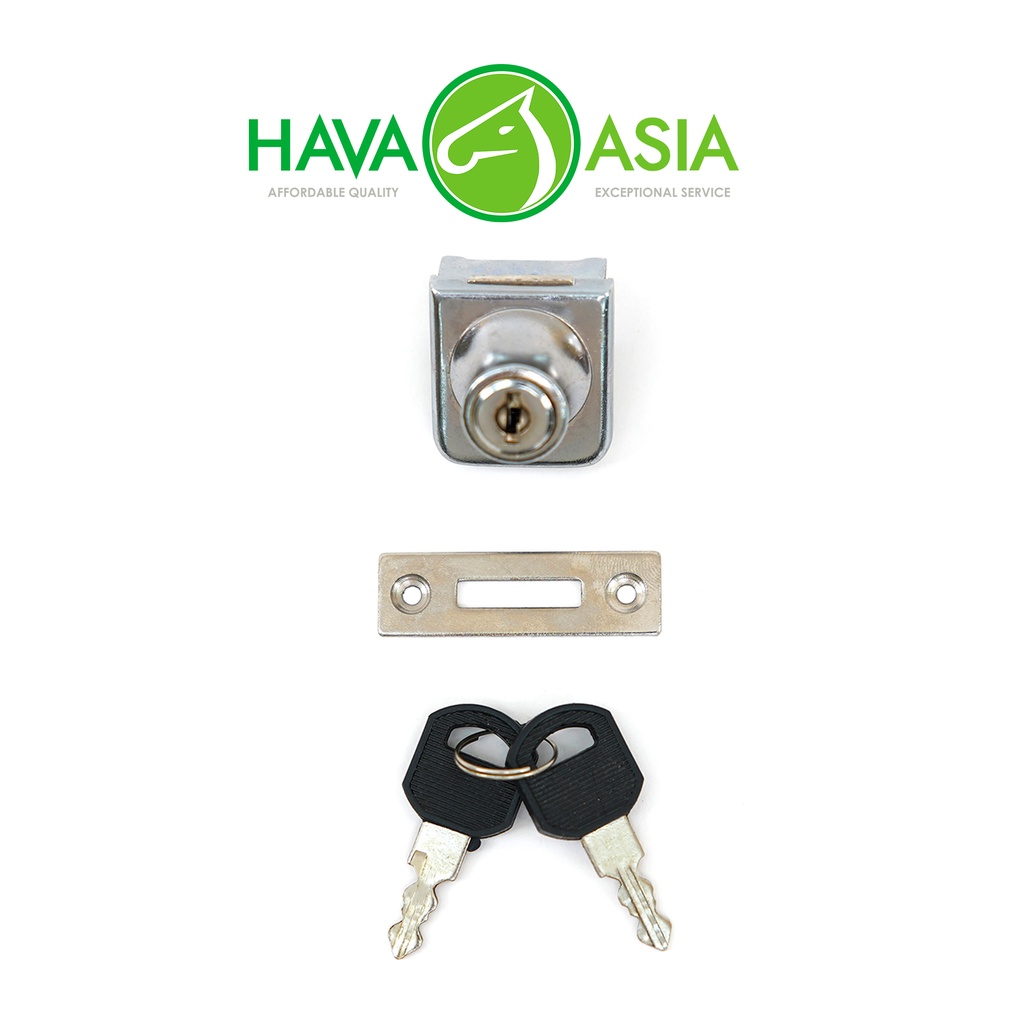 HavaAsia Swing Glass Showcase Door Lock Glass Display Case Lock 2 Keys ...