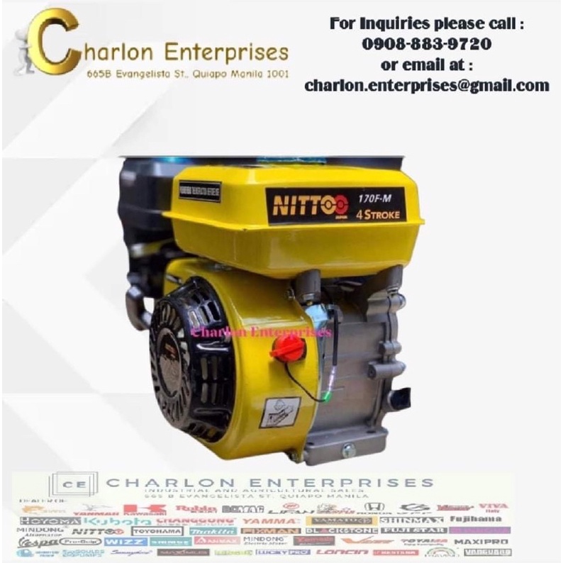 6.5HP / 7.5HP NITTOO GASOLINE ENGINE HIGH SPEED | Shopee Philippines