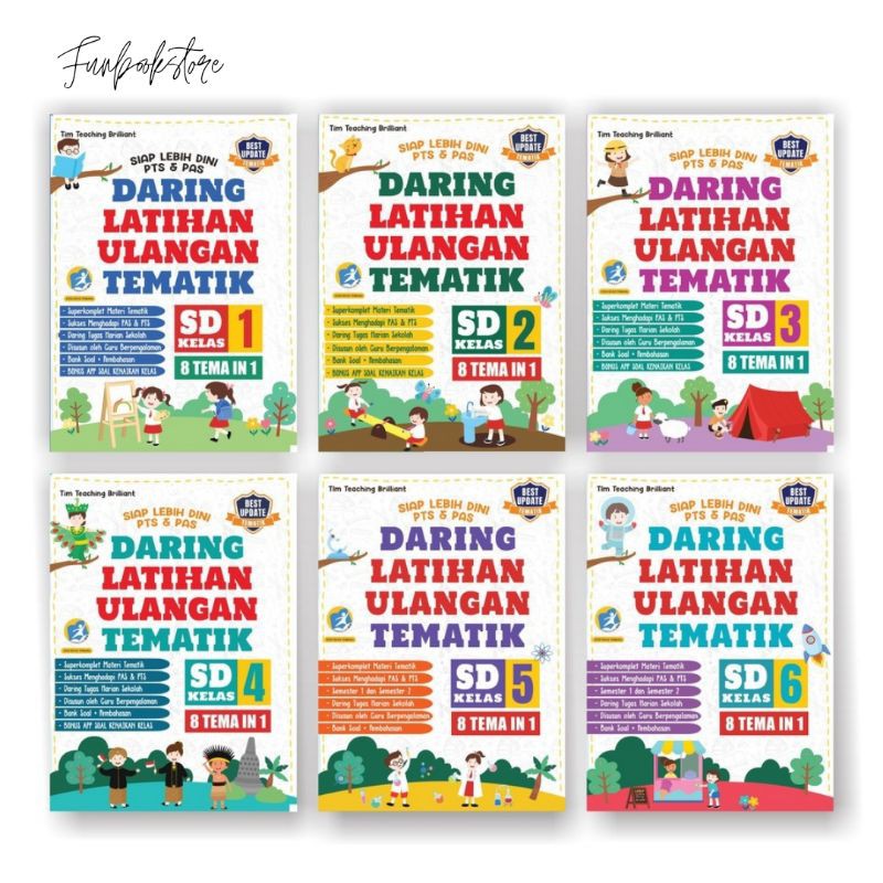 Online Book for Thematic Test Practice for grades 1-6 (8 Themes in 1 ...
