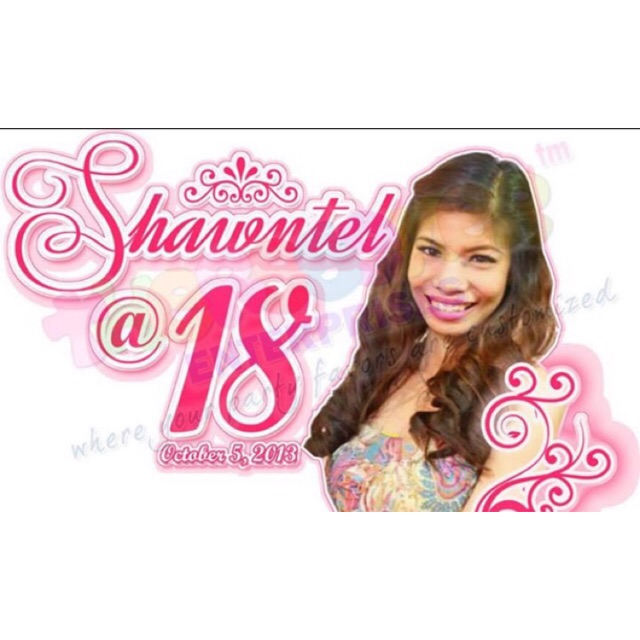 Personalised debut and birthday cake toppers with picture | Shopee ...