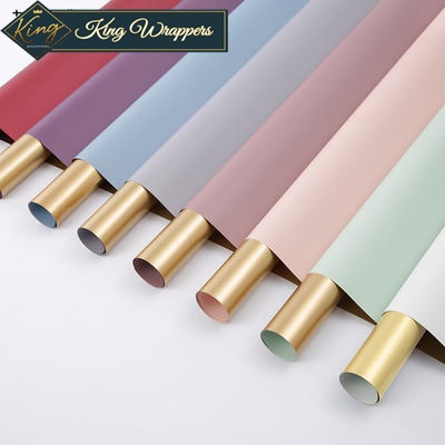 20pcs per pack Gold Two Tone Flower Bouquet Wrapper Floral Wrapper ...