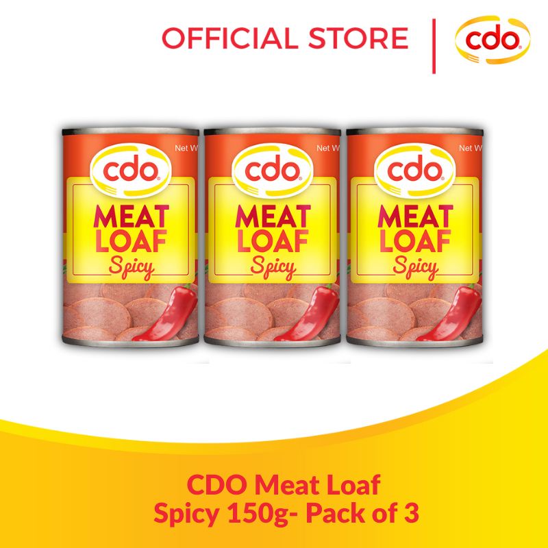 CDO Meat Loaf Spicy 150g - Pack of 3 | Shopee Philippines