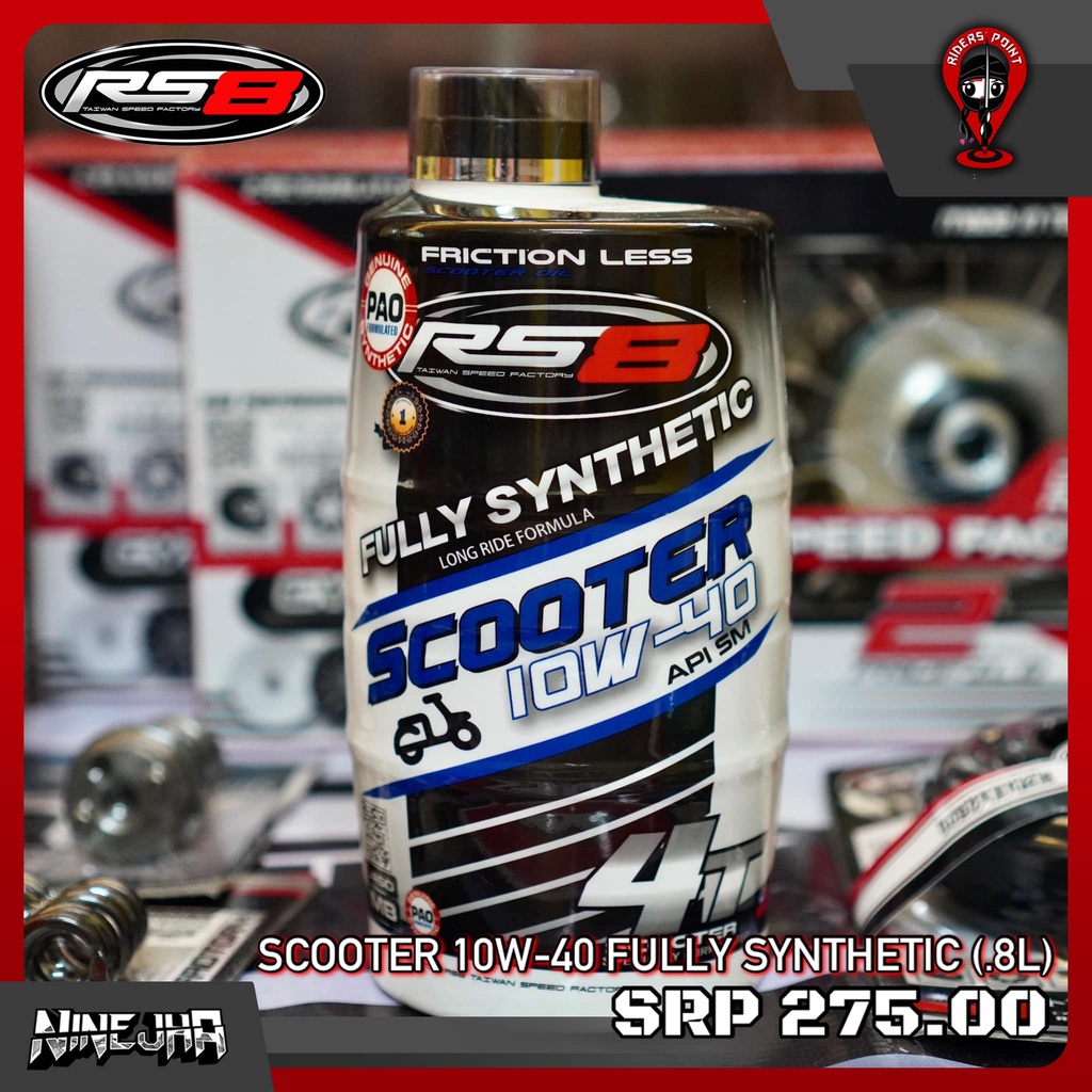 RS8 SYNTHETIC LUBRICANTS (RACING/SCOOTER/R9/ECO) 1 LITER 800 ML OIL ...
