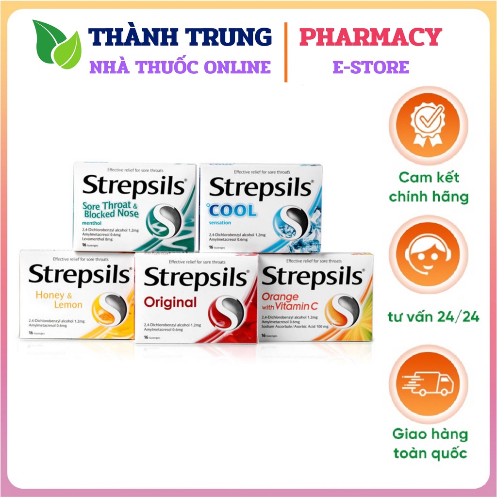 Strepsils Sore Throat Lollipop Has Many Flavors - Box Of 24 Tablets ...