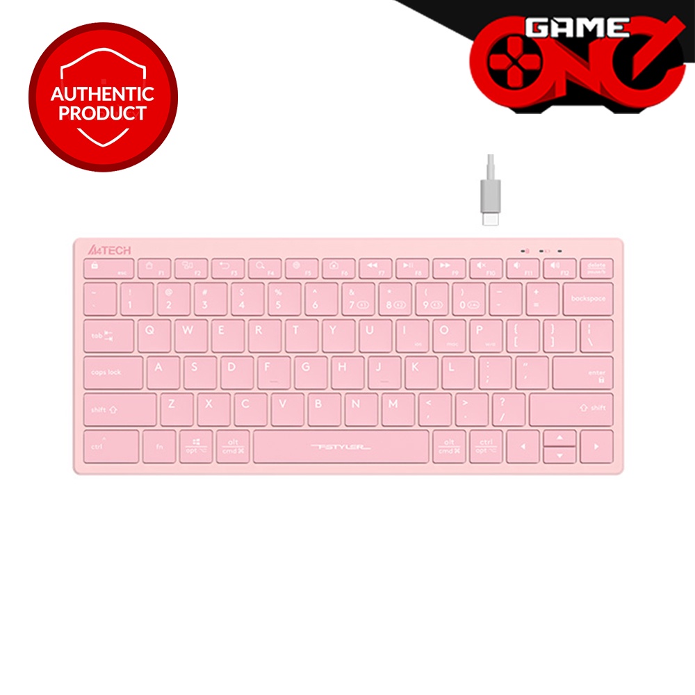 A4Tech Fstyler Bluetooth & 2.4G Wireless Keyboard Pink | White | Shopee ...
