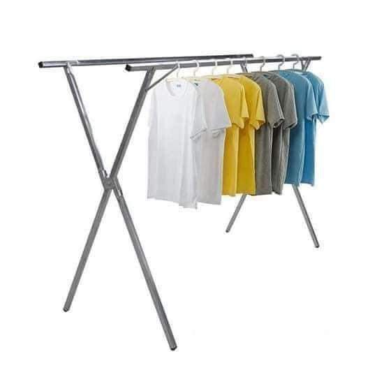 Foldable Sampayan Drying rack Stainless steel hanger Clothes Rack Floor ...