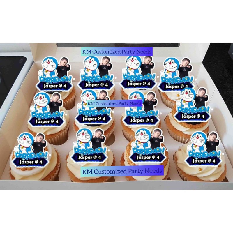 Doraemon Customized Cupcake Topper (12pcs./pack) | Shopee Philippines
