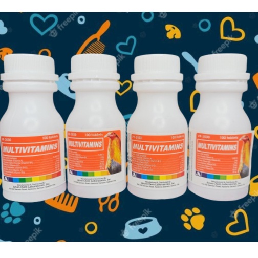 [CLR AGRIVET II] 4 BOTTLES MULTIVITAMINS VITAMIN B12 FOR GAMEFOWL ...