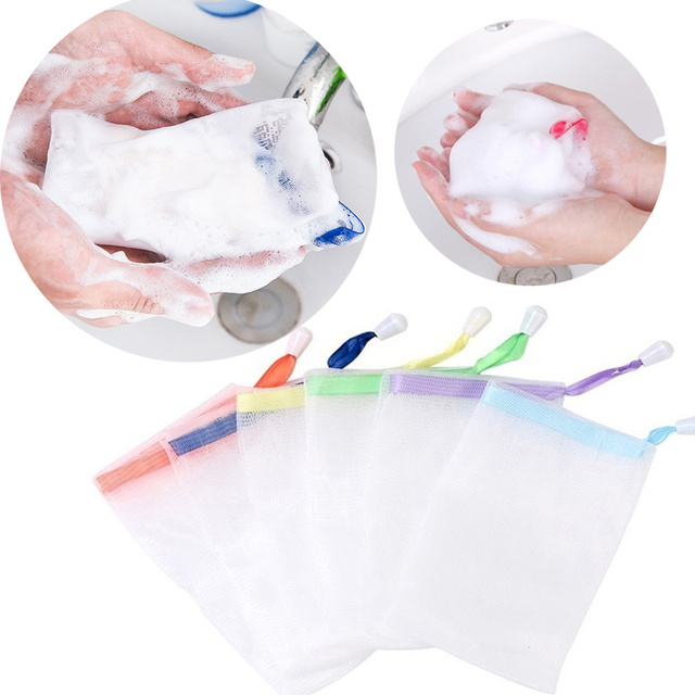 New Wash Face Soap Foaming Net Bath Shower Soap Blister Bubble Mesh ...
