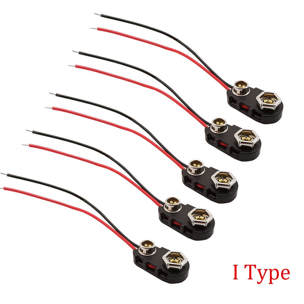 5/10Pcs I Type Battery Snap Cable Connector I-Shape Plastic Hard Shell ...