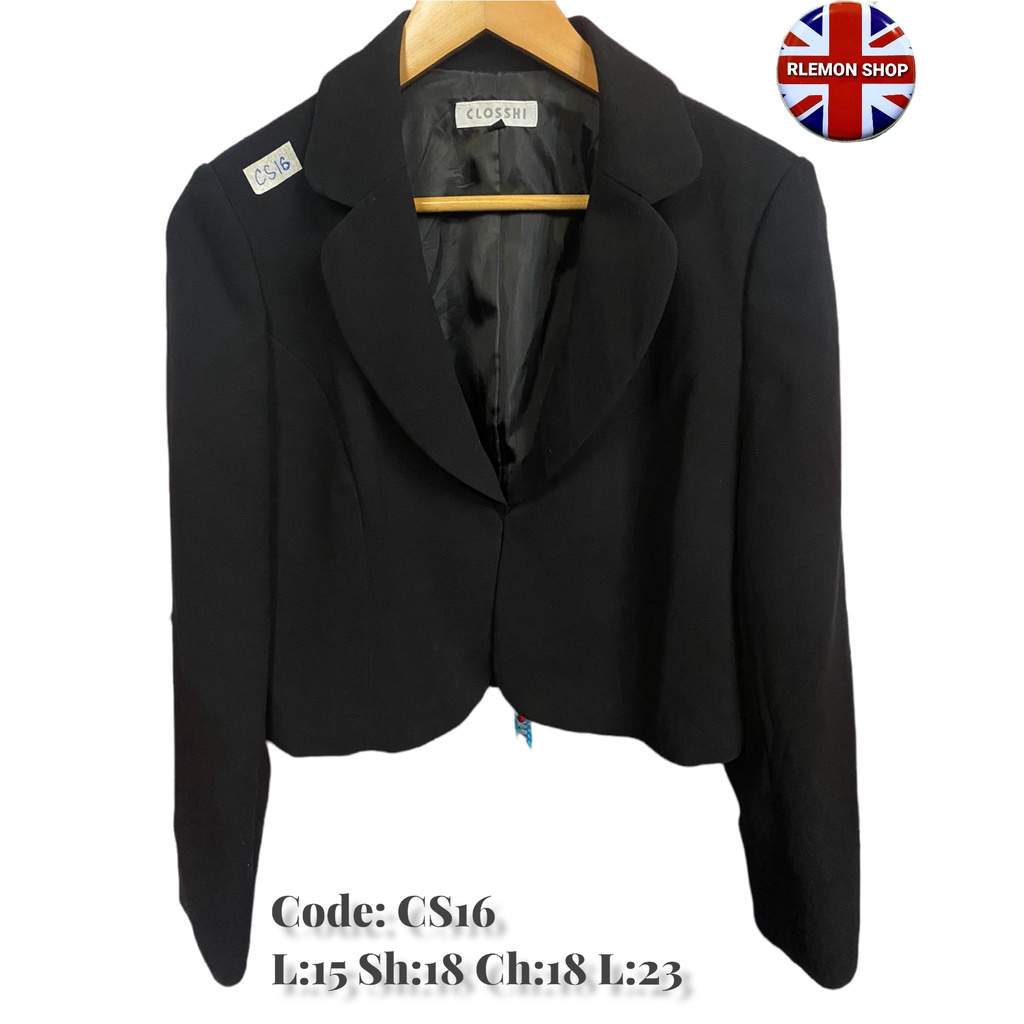 Crop Formal Suit Business Coat, Women's | Shopee Philippines
