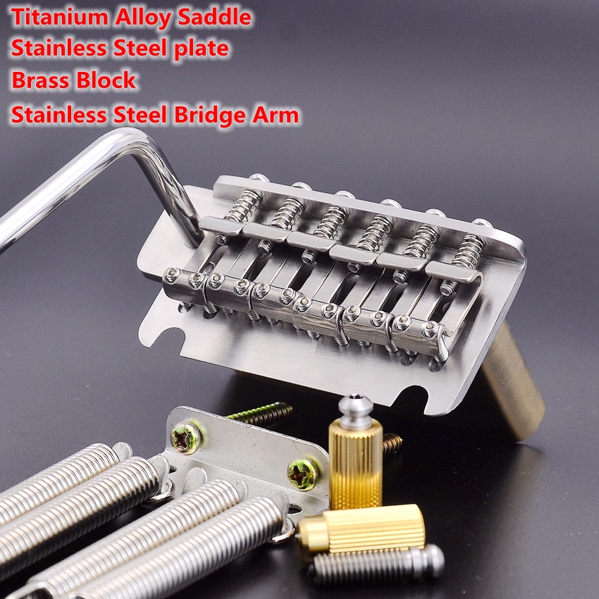 HS-2 Point 510 Style Tremolo System Bridge with10.5mm Stainless Steel ...