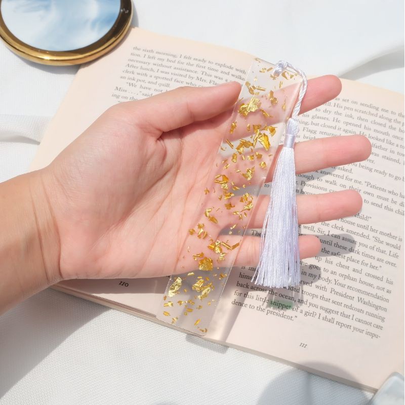 Transparent gold Bookmark (resin) | Shopee Philippines