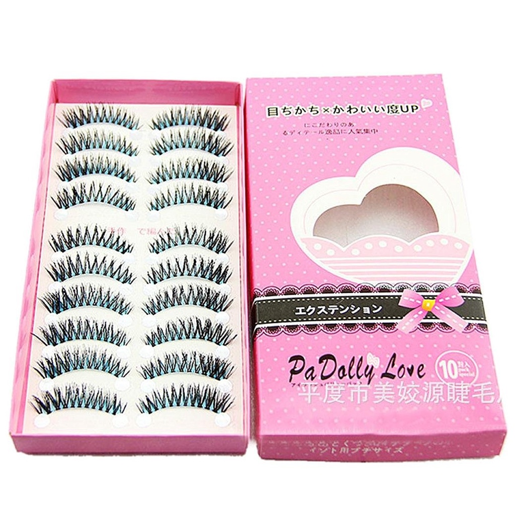 Taiwan Lashes Pink Box False Lashes Eyelashes 10pair per box | Shopee ...