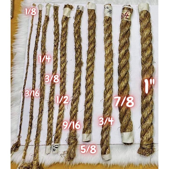 20 Meters All Size Manila Abaca Rope | Shopee Philippines