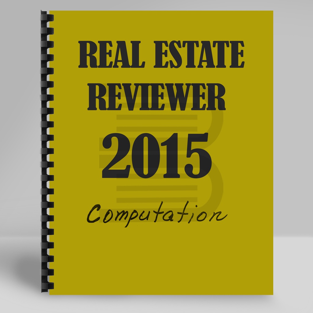 REAL ESTATE REVIEWER 2015 Computation | Shopee Philippines