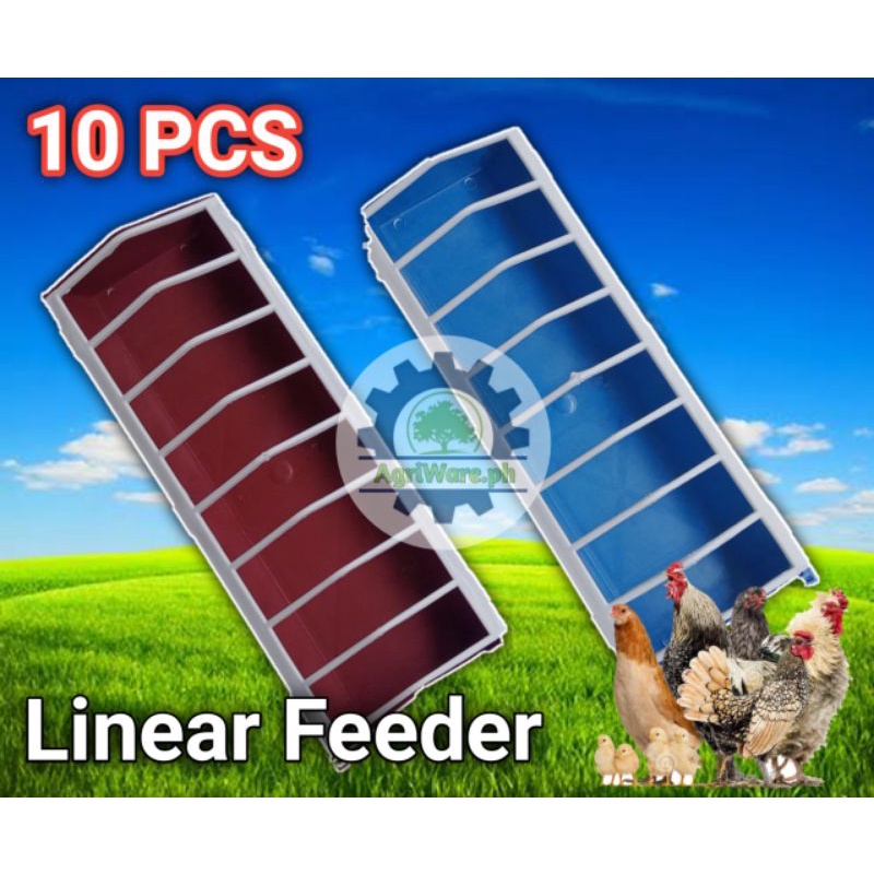 LINEAR Plastic Feeder for Poultry/Chicken/Birds - WHOLESALE (10pcs ...