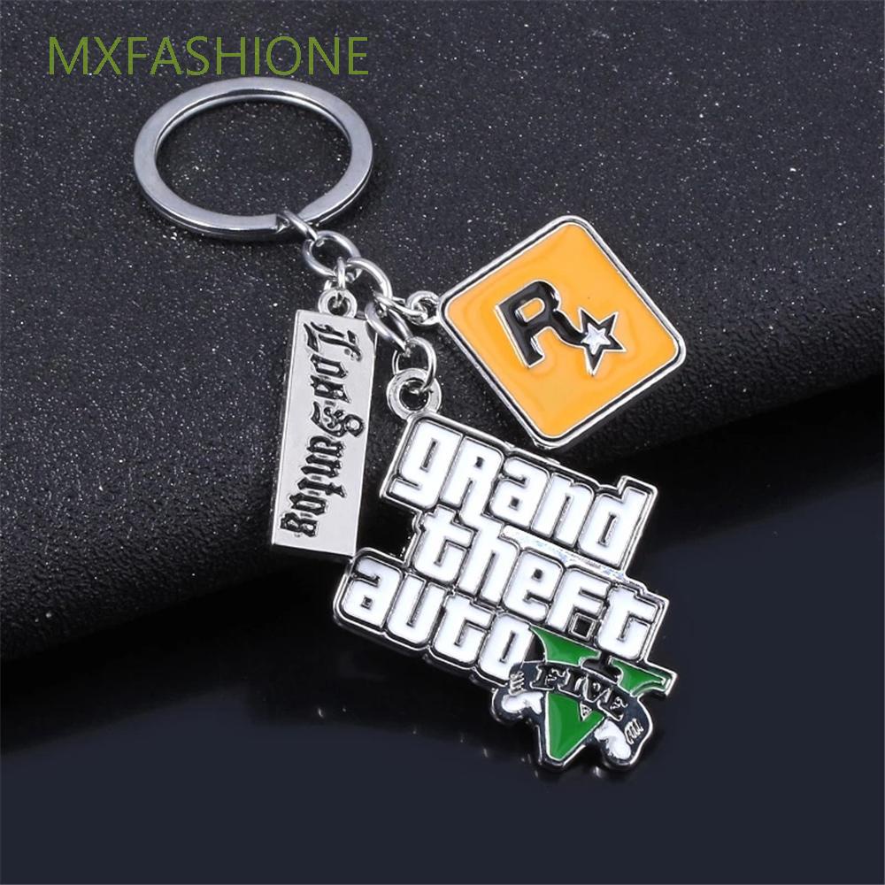 MXFASHIONE Special Grand Theft Auto Keyring Muti-Pendant Keyrings ...