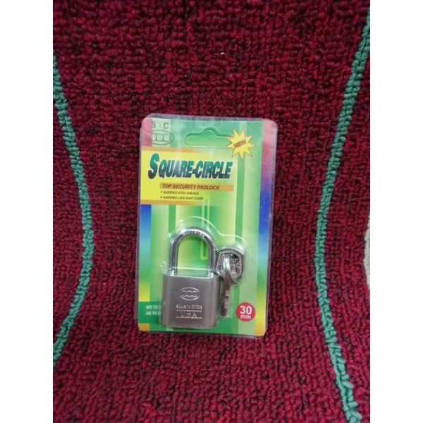 Square Circle / Security Circle Padlock 30mm, 40mm, 50mm, or 60mm ...