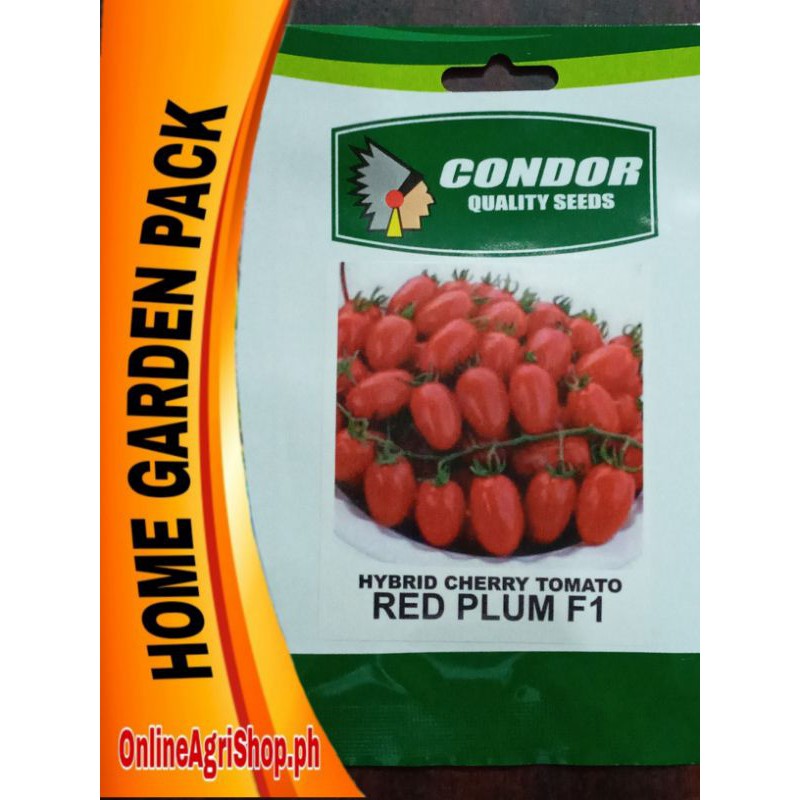 RED PLUM F1 HYBRID CHERRY TOMATO (0.2 gram) BY CONDOR SEEDS | Shopee ...