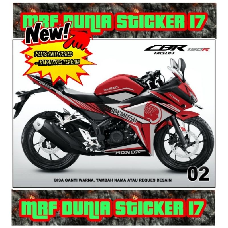 CBR 150R Facelift Full Body Decal Sticker CBR 150R Facelift Decal CBR ...