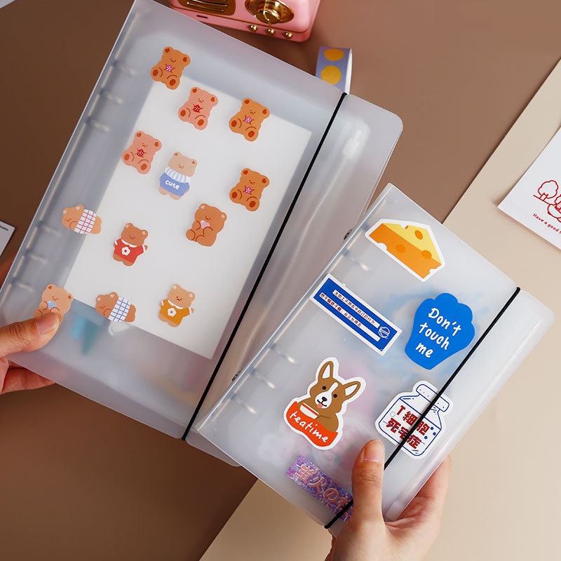 【On Hand】Ins Korean A5 Frosted Binder 3 Inch Album Album Card Book ...