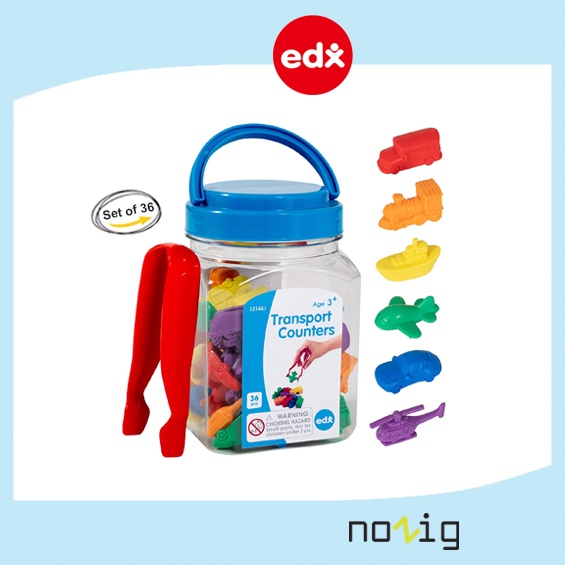 Transport Counters In Mini Jar Early Math Skill I Fine Motor Skill Edx Education | Shopee ...