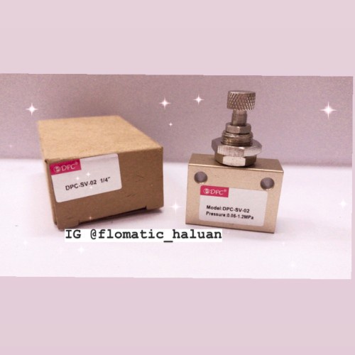 Pneumatic SPEED CONTROL VALVE 1/4 "DPC. Type: SV-02 | Shopee Philippines