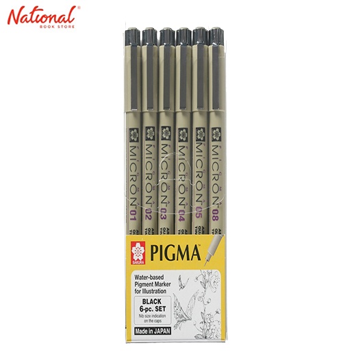 Sakura Pigma Micron Drawing Pen Black Xsdk-6A 6S National Book Store ...