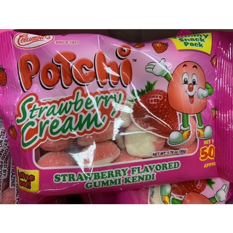 POTCHI STRAWBERRY CREAM GUMMY 50 GRAMS | Shopee Philippines