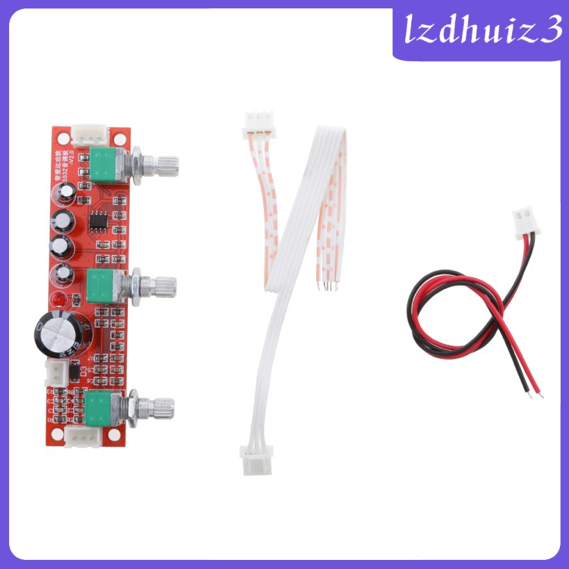 NE5532 Preamp Pre-amplifier Tone Board Bass Volume Control Module ...
