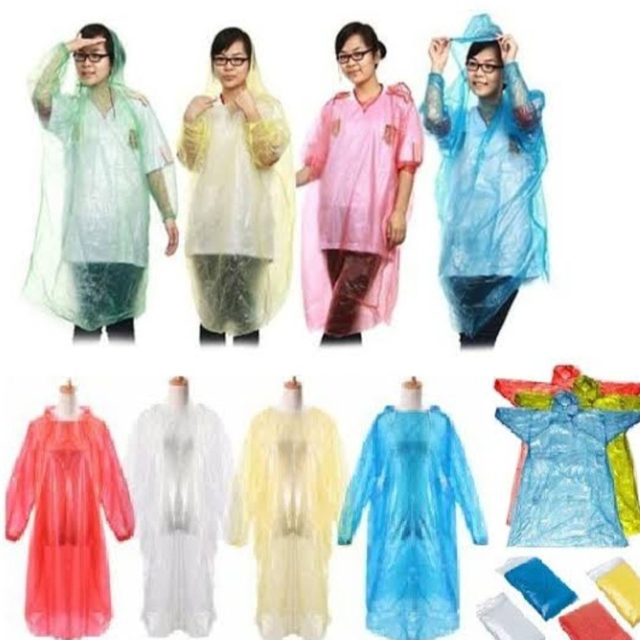 Ready] Crackle Raincoat - Emergency Thin Crackle Material | Shopee ...