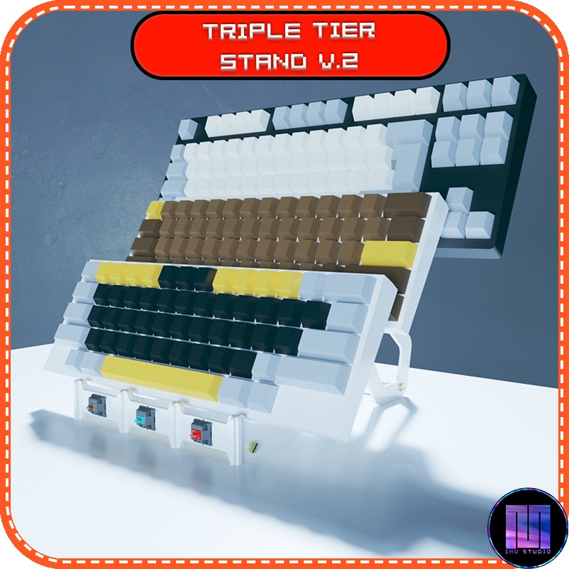 Mechanical Keyboard Stand - Triple Tier Stand v.2 by IMU Studio ...