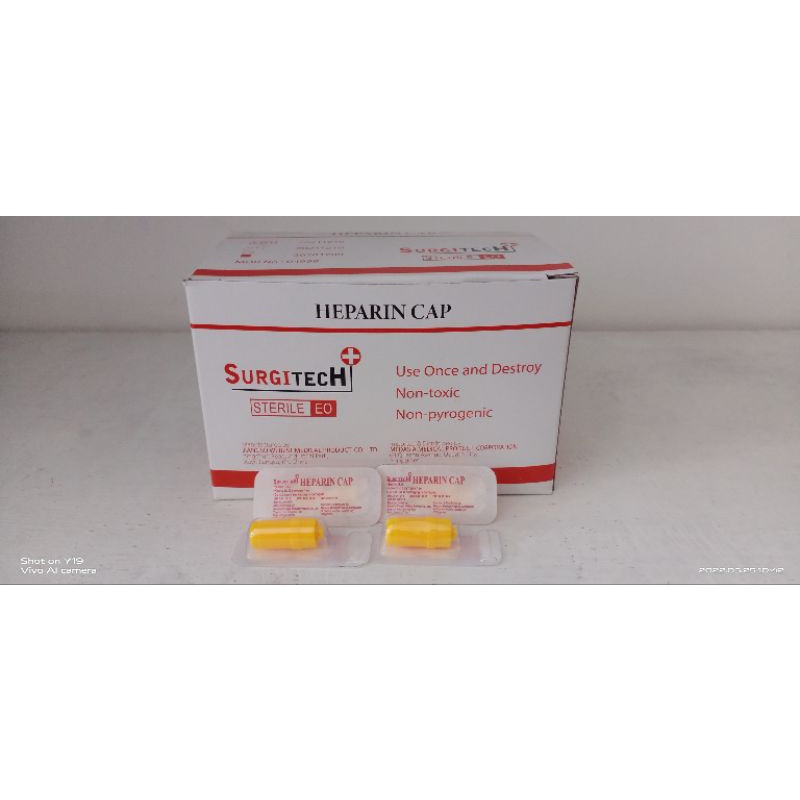 Heplock/Heparin Cap Sterile (Surgitech) sold per piece | Shopee Philippines