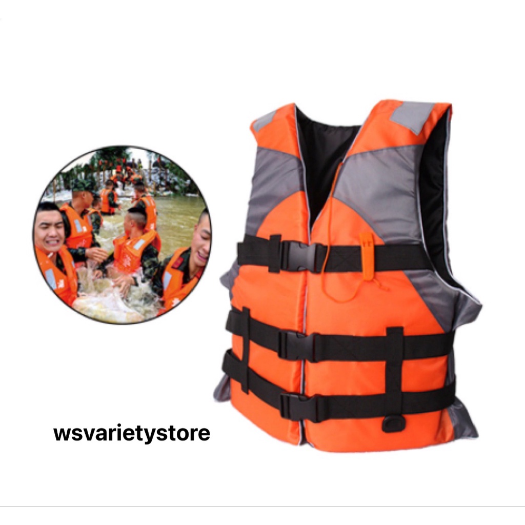 Adult Life Jacket with Whistle Buoyancy Aid Life Vest Waistcoat Lifejacket | Shopee Philippines