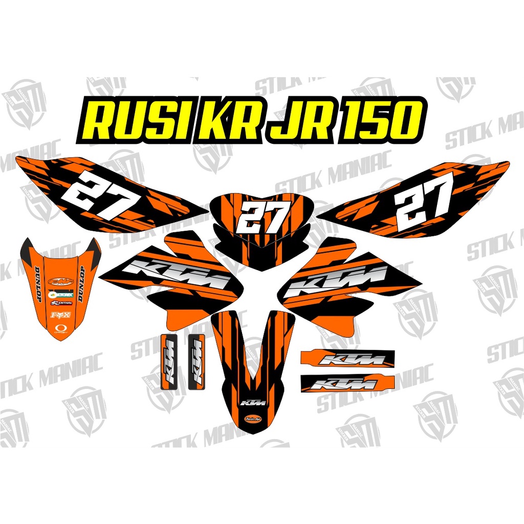 Rusi KR JR 150 full body decals | Shopee Philippines