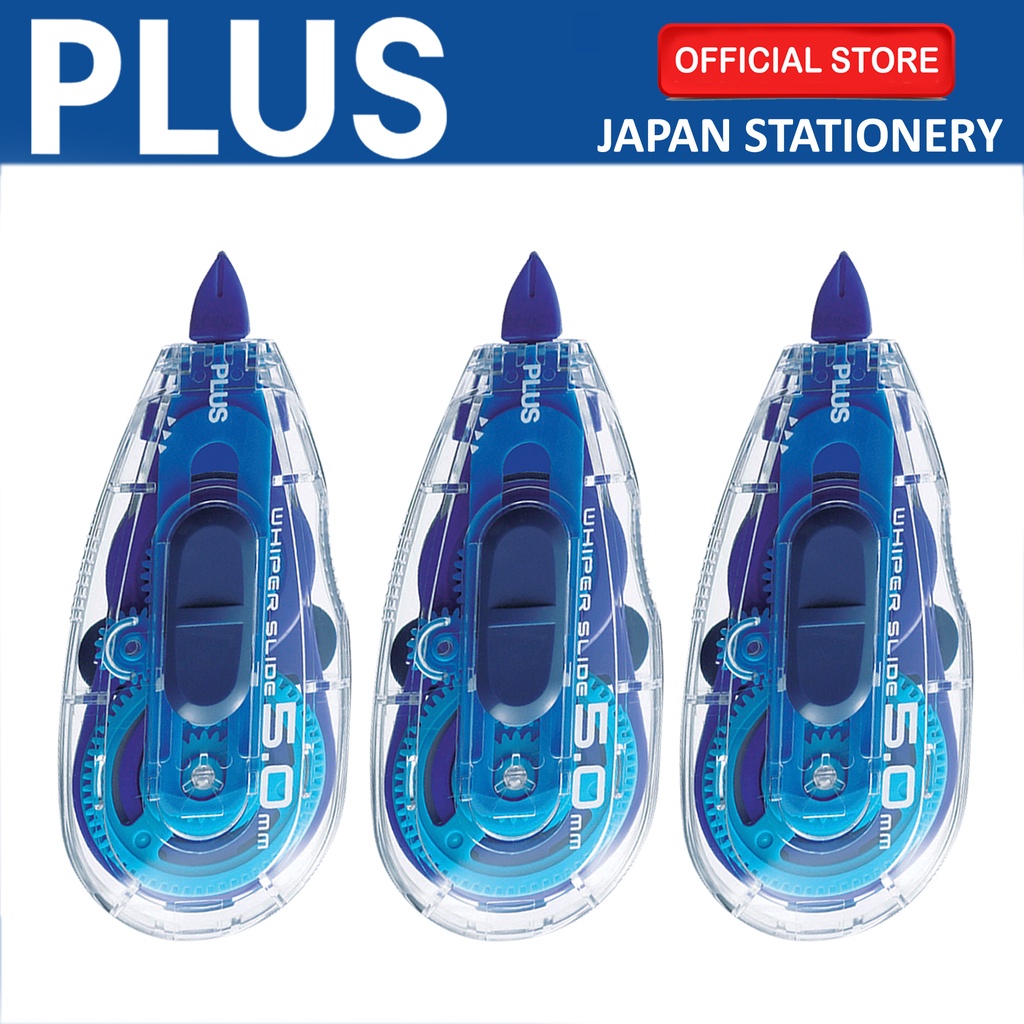 Plus Correction Tape Whipper Slide Wh-015-3P 5mm X 10m 3 Pieces ...